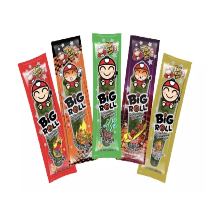 [HALAL] 🇹🇭 Thailand Tao Kae Noi Big Roll Seaweed Roll Snacks 3.6g ...