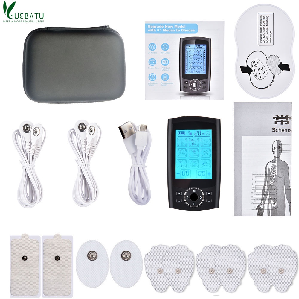 Muscle Stimulator Body Massage Healthy Care EMS Electric Tens Massager ...