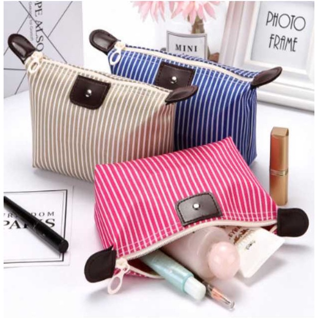 50pcs Makeup Travel Zip Pouch Dompet Cosmetic Beg women bag Door gift ...