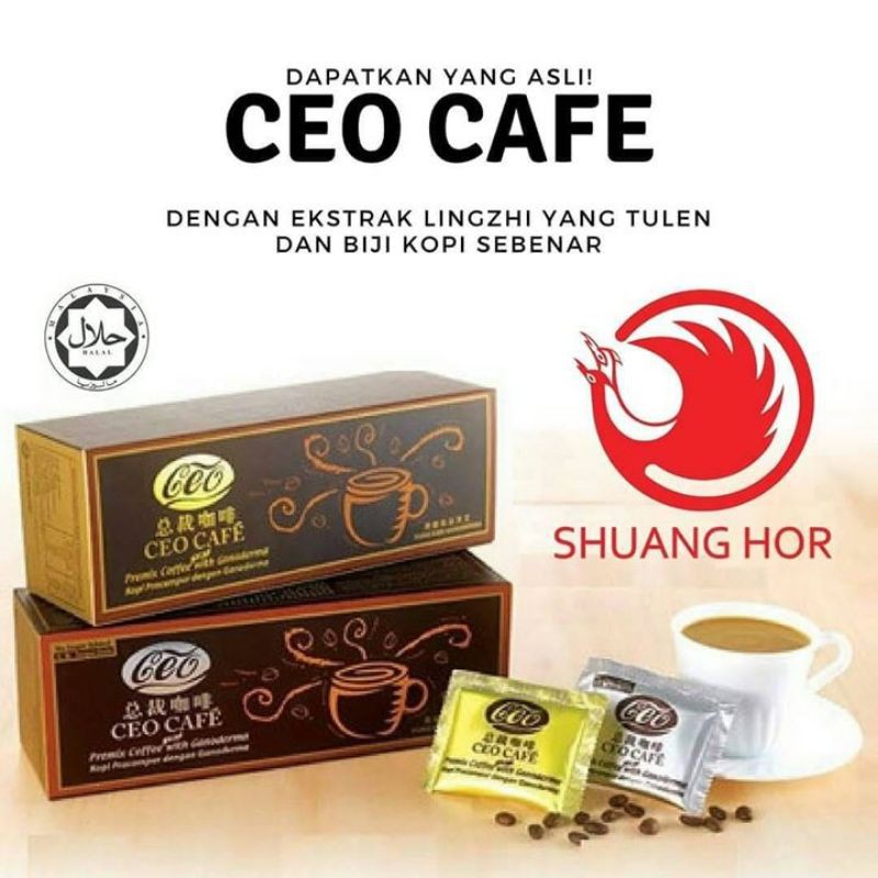 [Ready Stock] Shuang Hor CEO Cafe 总裁咖啡 灵芝咖啡 with sugar and no sugar 1 x ...