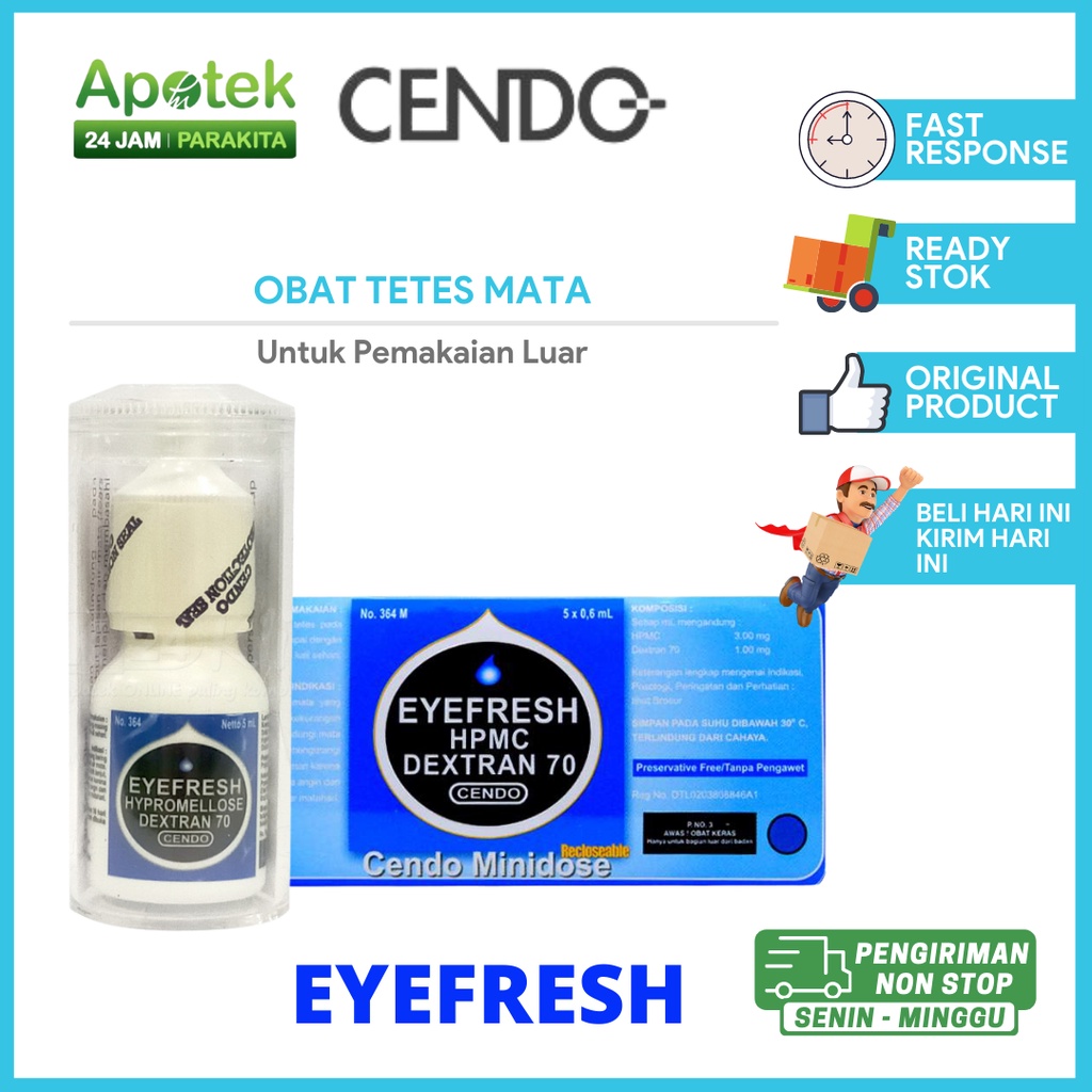 MATA Cendo Eyefresh / Eye Drops for Mild Irritation and Refreshing Eyes ...