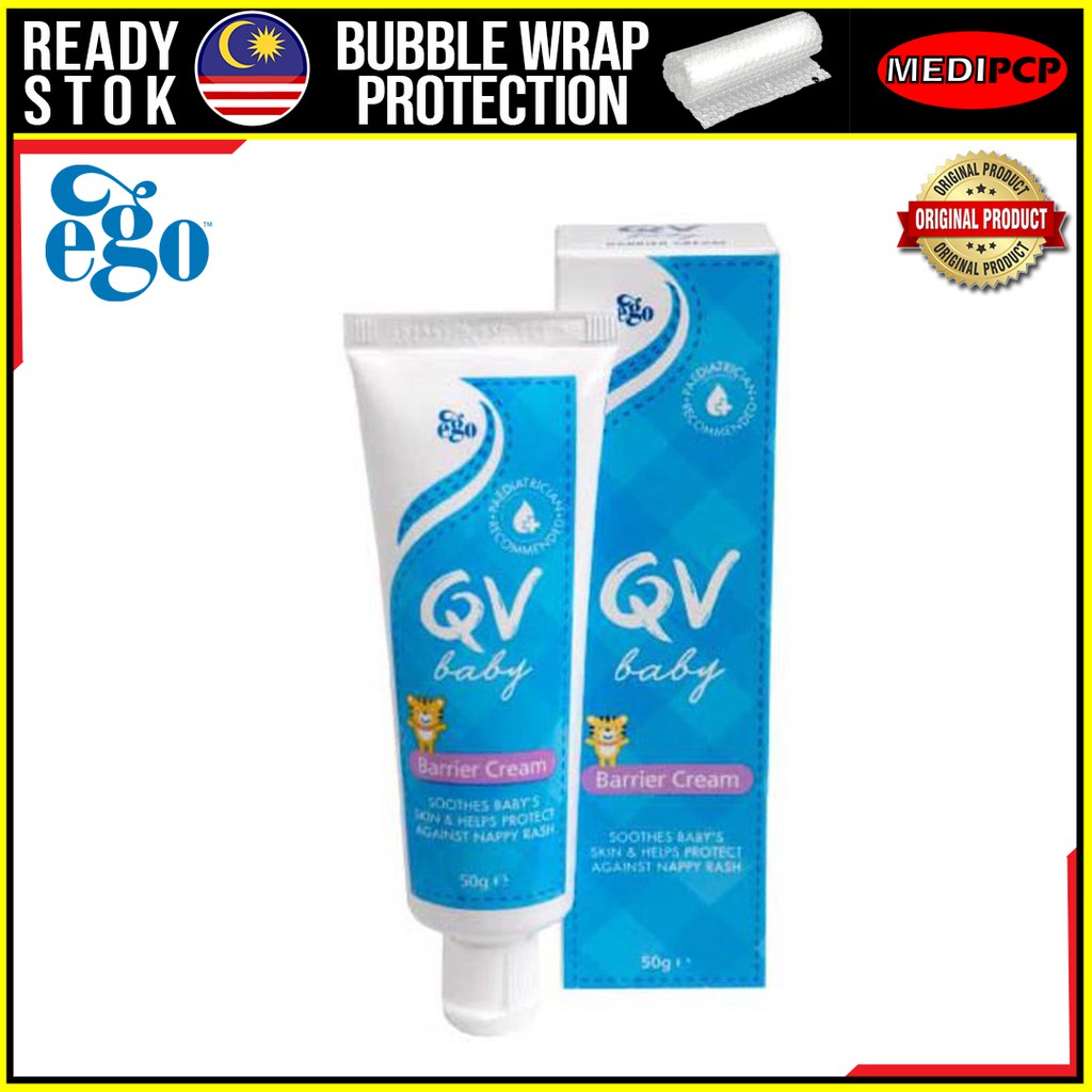 PROMOSI TERMURAH QV BABY NAPPY CREAM 50G / 10G ( Barrier Cream) - soothing, nappy rash , ruam ...
