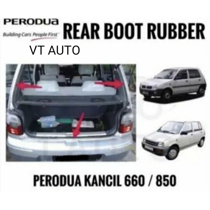 PERODUO KANCIL REAR BONNET TRUNK LID BOOT RUBBER | Shopee Malaysia