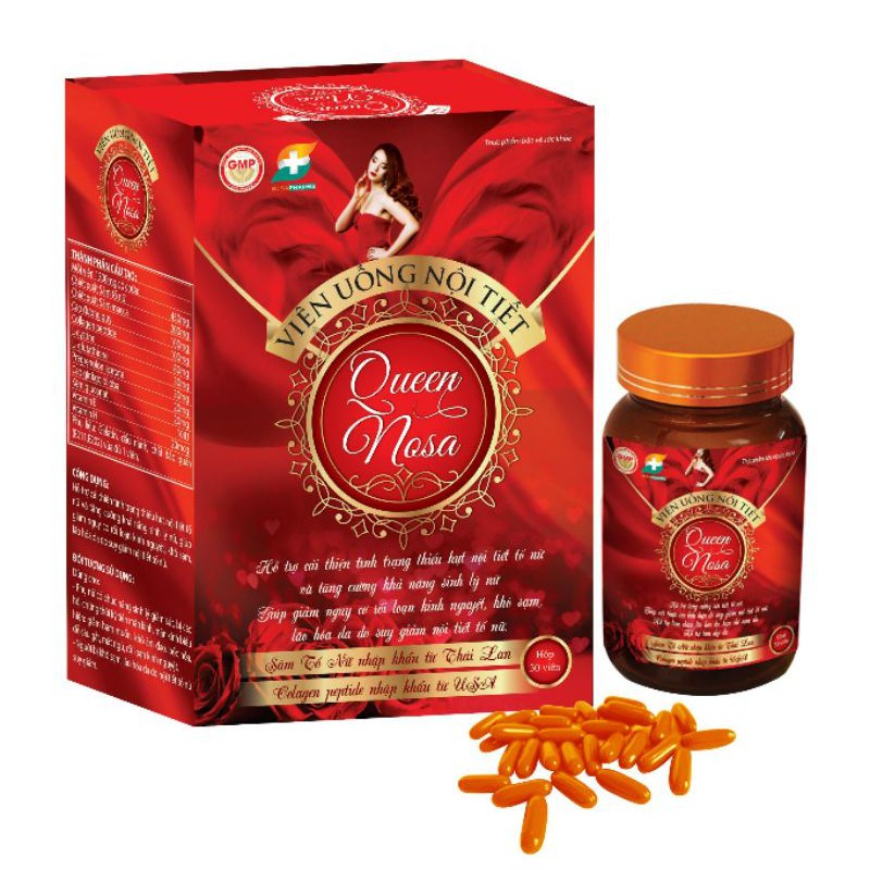 Queen NOSA ENDOCRINE PILLS BOX OF 30 PILLS - Hormonal SUPPLEMENT, SKIN ...