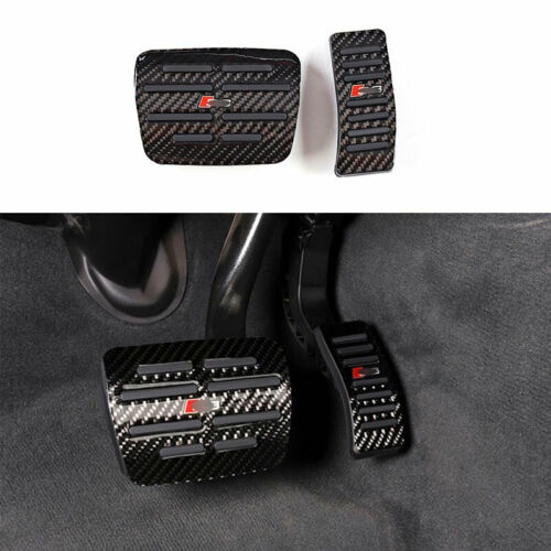 Carbon Fiber Auto Car Truck Foot Pedal Pedals Brake Gas Fuel Pad Cover ...