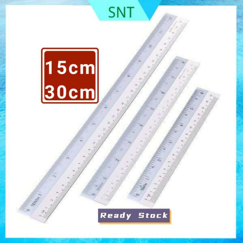SNT( 15-015/30-03) Pembaris Plastik Sekolah Straight Plastic Ruler 15cm / 30cm Plastic Ruler ...
