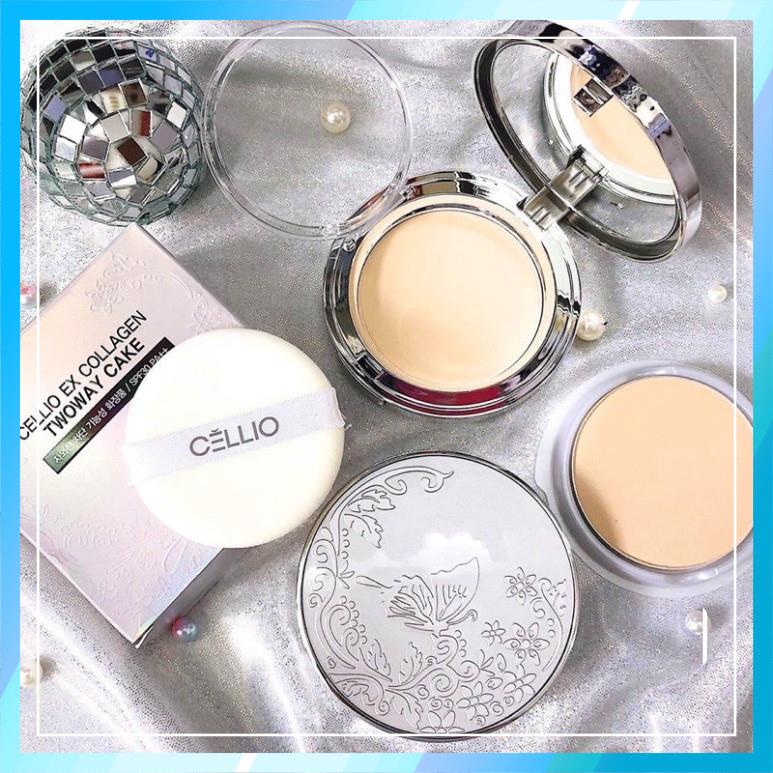 Cellio Ex Collagen twoway cake SPF 30 Powder Coating (Included Core ...