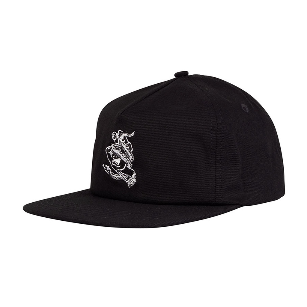 Snake Bite Strapback Unstructured Low Hat ( Black ) | Shopee Malaysia