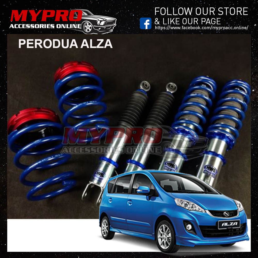 PERODUA ALZA 100%Original HWL MT1-BS Series High-Low Soft Hard ...