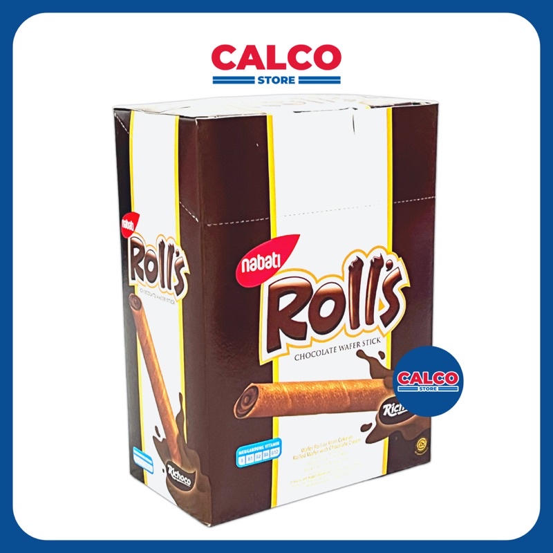 [CALCO] Nabati Roll’s Chocolate Wafer Stick Richoco (8g x 20’s ...