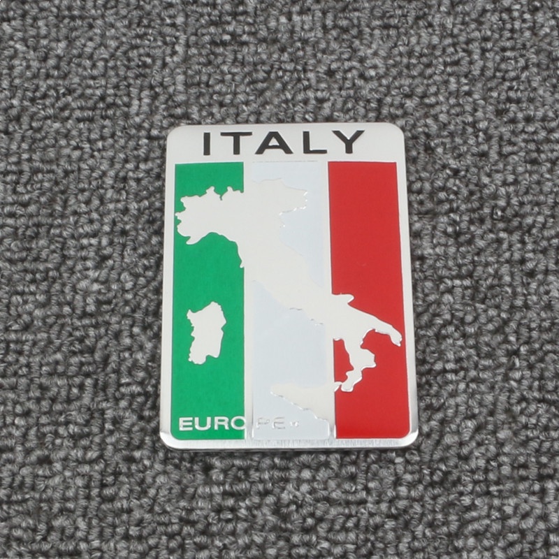 Universal Flag Car Sticker Italian Flag Sticker Scratch Sticker Fender ...