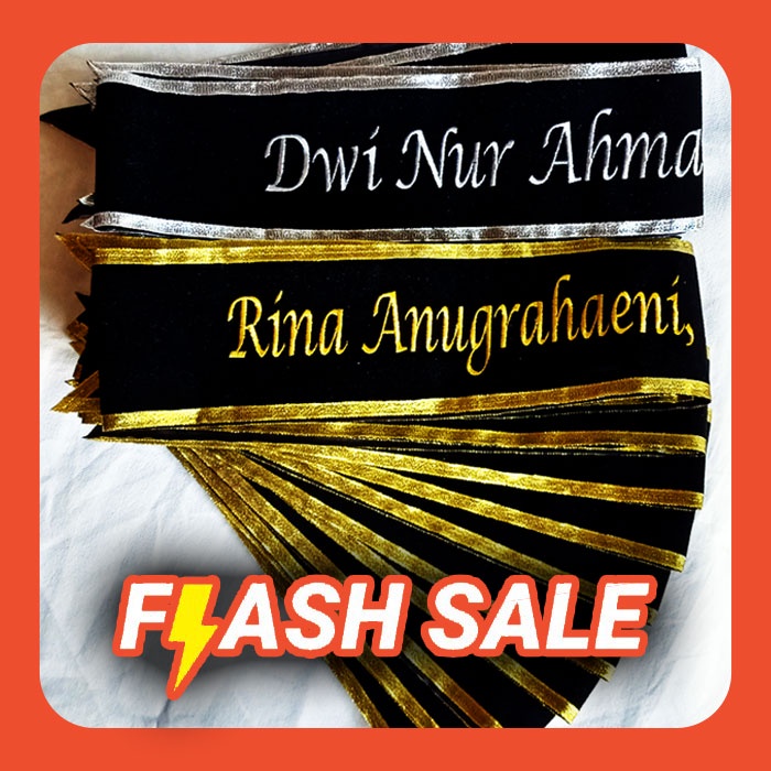 1st Anniversary CUSTOM Embroidered Velvet Graduation Sling | Shopee ...
