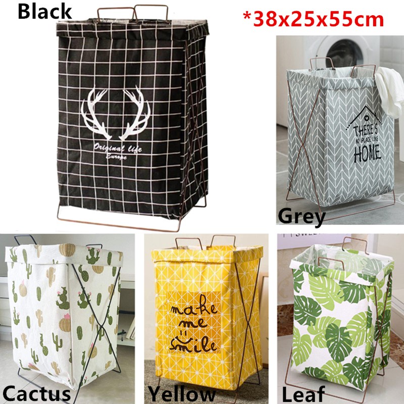 Household Cotton Linen Clothes Storage Folding Bracket Waterproof ...