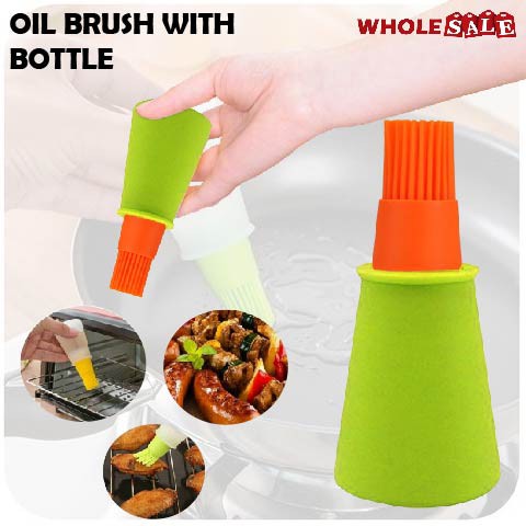 Silicone Oil Brush with Bottle Basting Oil Barbecue Tool Baking Pastry ...