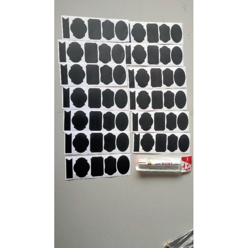 💥60 ITEM💥STICKER BLACKBOARD LABEL WITH PAINT MARKER | Shopee Malaysia