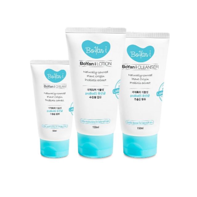 Boyan I Cleanser 150ml, Lotion 150ml, Cream 50ml (EXP 8/2021) | Shopee ...