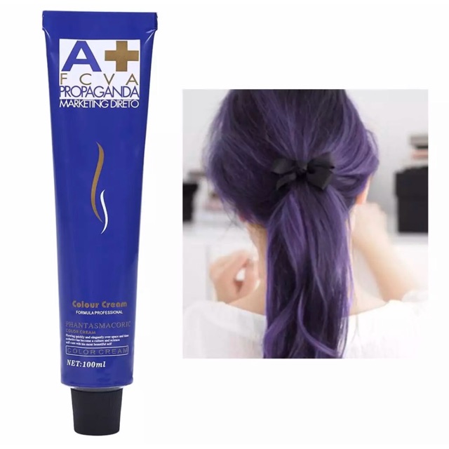 Professional Natural Color Fashion Hair Dye Cream 100ml Double Oxygen ...