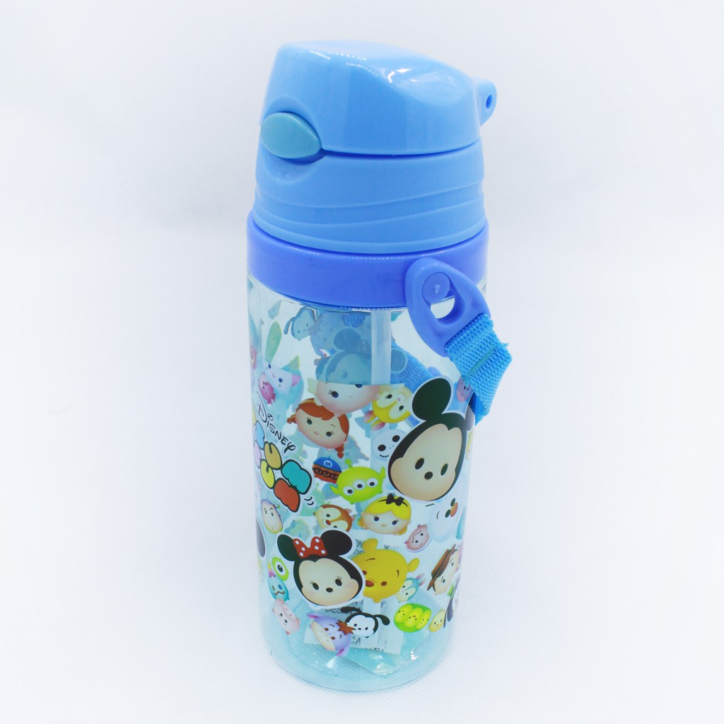 READYSTOCK Tsum Tsum 500ml water bottle with Straw&Stripe | Shopee Malaysia