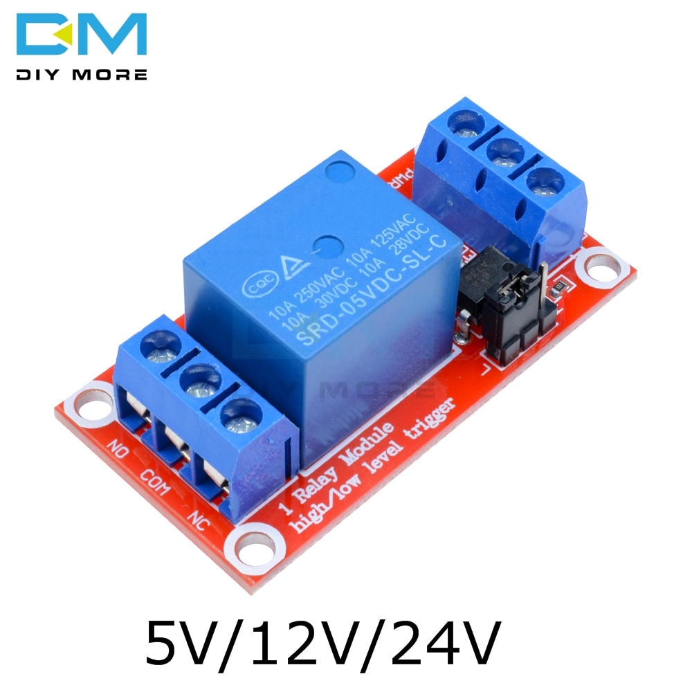 One 1 Channel 5V 9V 12V 24V Relay Module Board Shield With Optocoupler ...