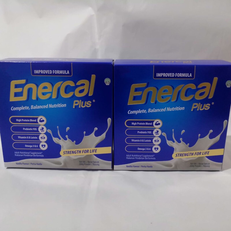 [Sample Packs][Exp: 24/04/2025] Enercal Plus Milk Powder 400g (200g x 2 ...