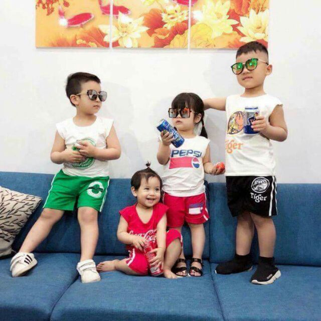 Coca, Pepsi, Tiger, boys and girls set | Shopee Malaysia