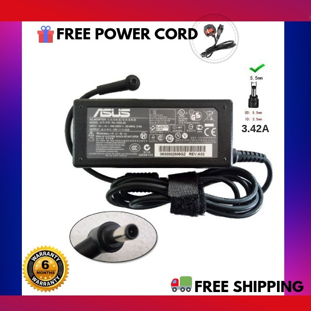 ASUS A550C SERIES ADAPTER 19V 3.42A 5.5*2.5mm (65W) | Shopee Malaysia