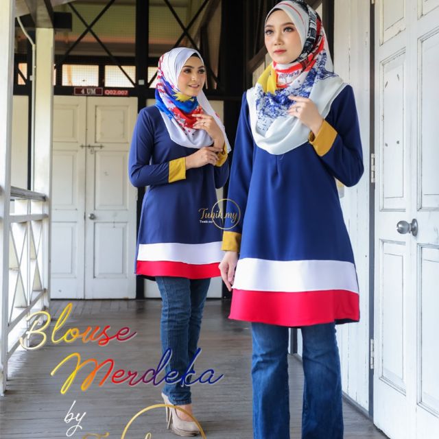 BLOUSE MERDEKA 🇲🇾 BAJU MERDEKA XS-4XL BENDERA JALUR GEMILANG | Shopee ...