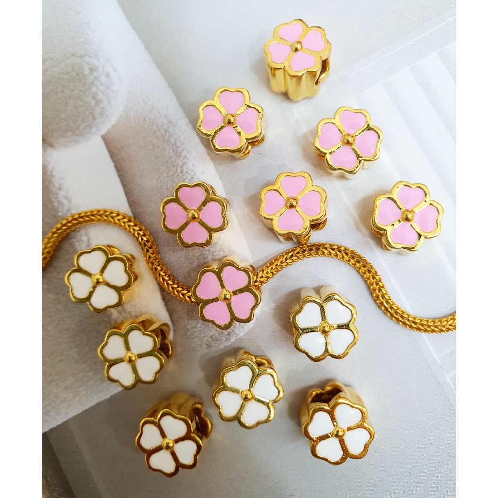 BEADS BUNGA HARDGOLD PANDORA EMAS 916 | Shopee Malaysia