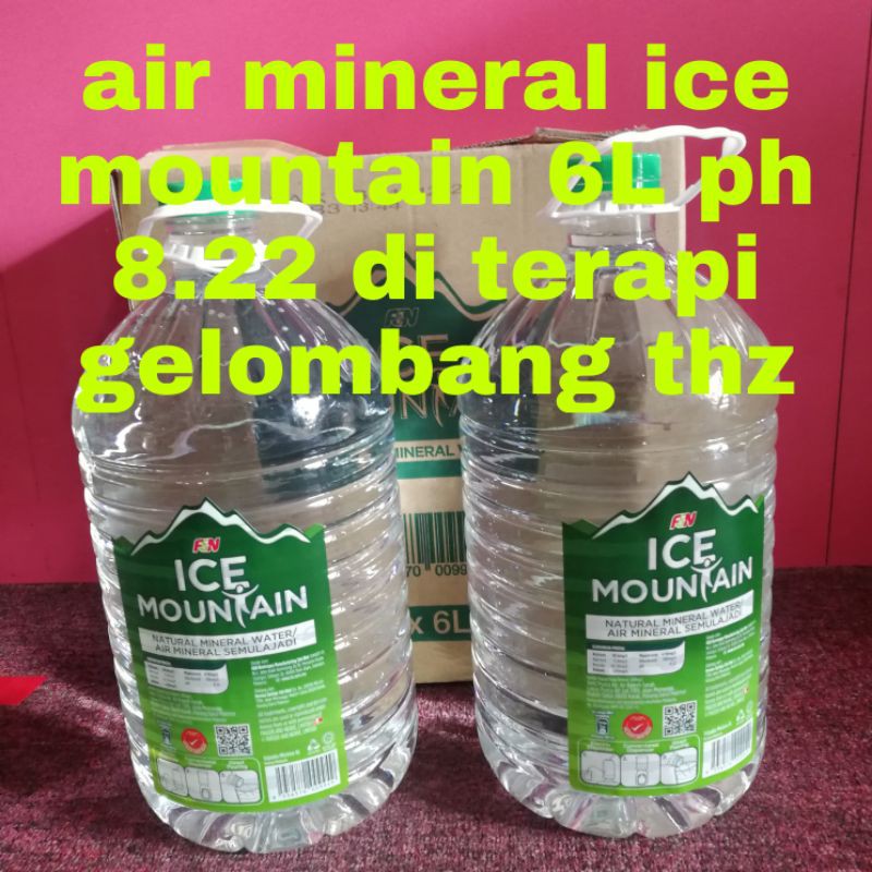 (Ready stock)Air terapi teraherthz 6Lx2 botol-ice mountain-air mineral ...