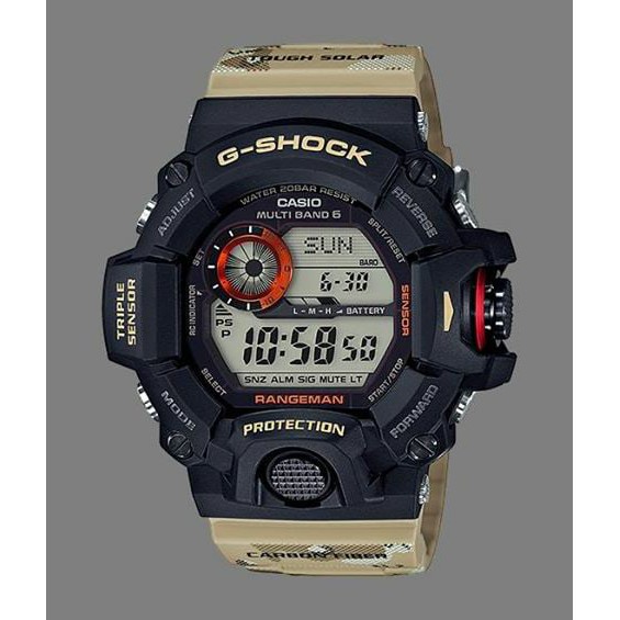 G shock Rangeman Gw9400 Desert Sand Baige Brown Digital Compass jam ...