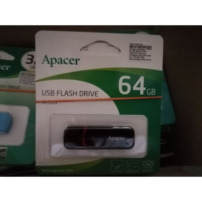 📢📢 Original Apacer USB 2.0 Flash Drive 64GB | Shopee Malaysia