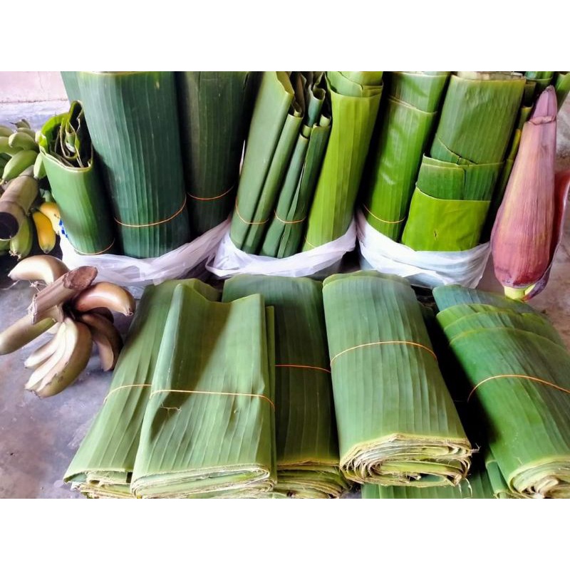 Daun Pisang Hutan Untuk Buat Lemang Dan kuih muih 1kg rm4.50 | Shopee ...
