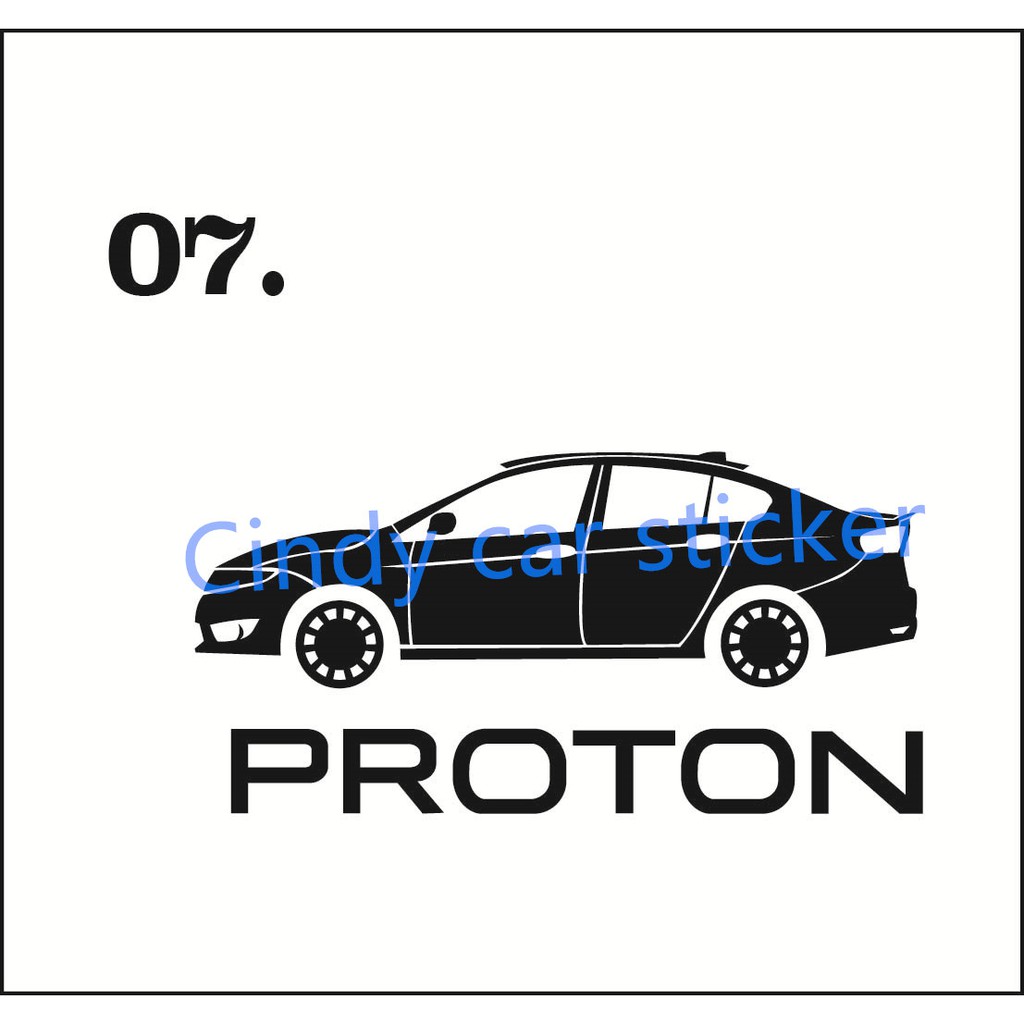 PROTON CAR STICKER 13CM X10CM | Shopee Malaysia