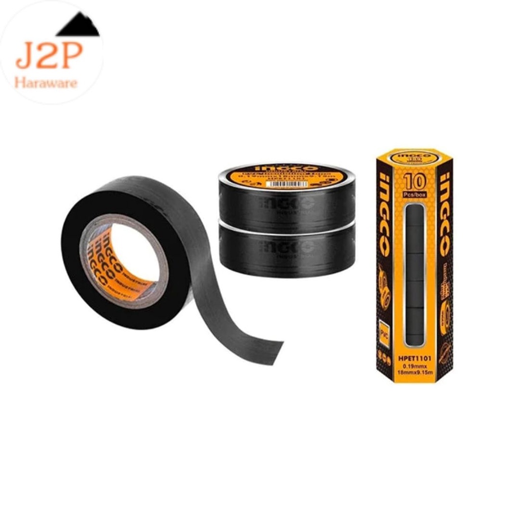 INGCO PVC Wire Tape Width 18 Mm. 10 Yards Long Model HPET1101 (PVC ...