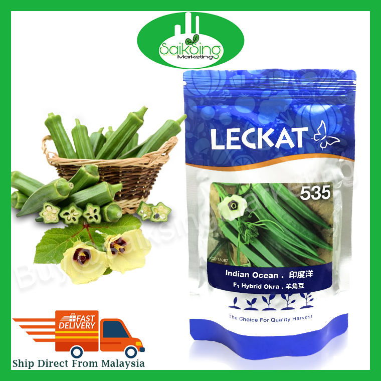 200G 535 Leckat F1 Hybrid Okra Indian Ocean | Shopee Malaysia