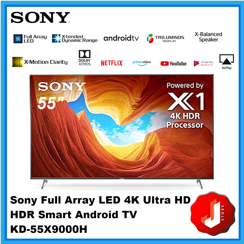 Sony 55 Inch 4K Ultra HD HDR Android TV KD-55X9000H KD55X9000H | Shopee ...