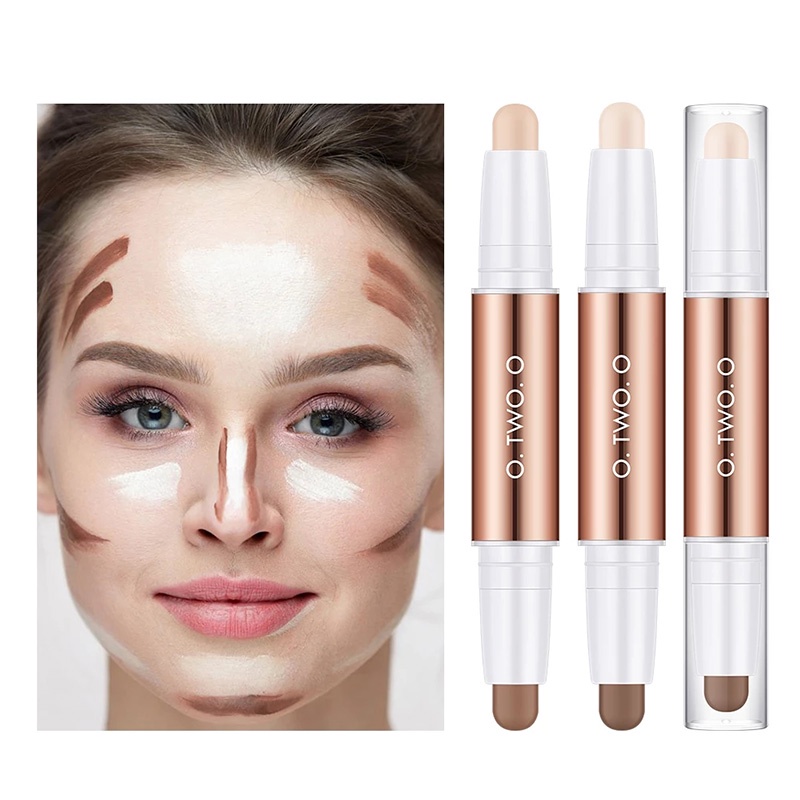 4 Colors Magic Contour Highlight Shading Stick/ Double Head Matte Three ...