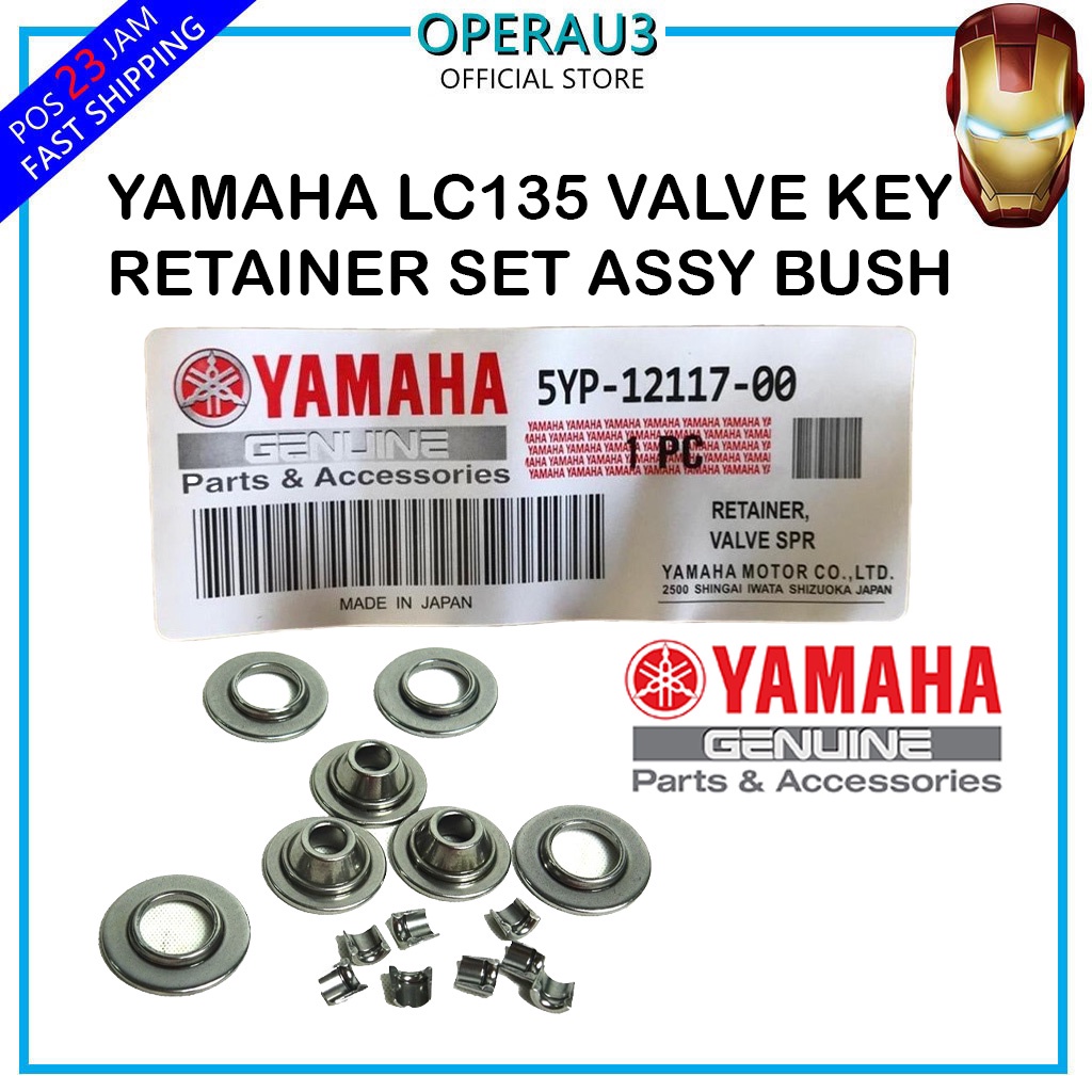 YAMAHA LC135 VALVE KEY & RETAINER SET ASSY BUSH WASHER LC-135 LC 135 ...