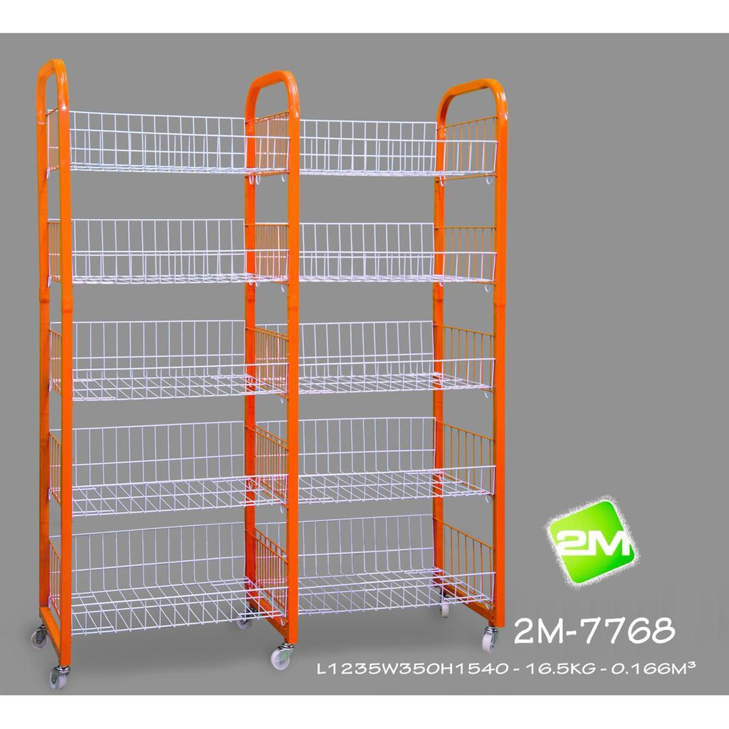 Twin 5s Heavy Duty Rack Wheels Rak Besi Tahan Lasak Bertingkat ...