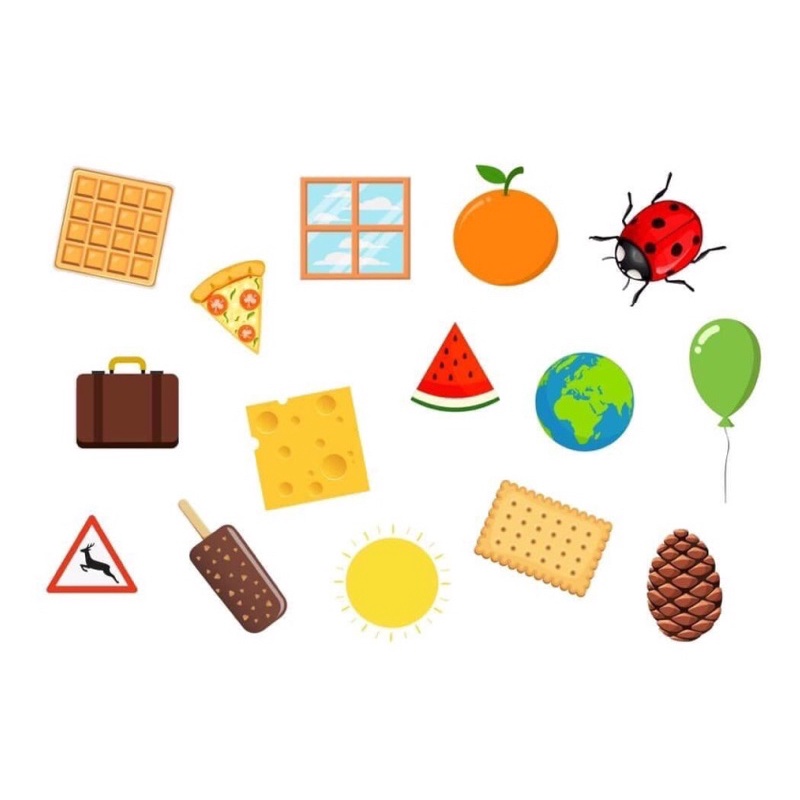 Learning materials for finding shapes - helps children recognize basic ...