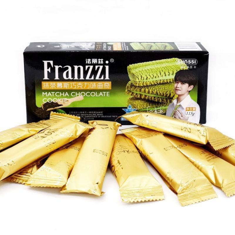 FRANZZI CHOCOLATE COOKIES 115g 法丽兹巧克力曲奇 抹茶 & 酸奶 & 芝士 & 黑巧克力 | Shopee ...