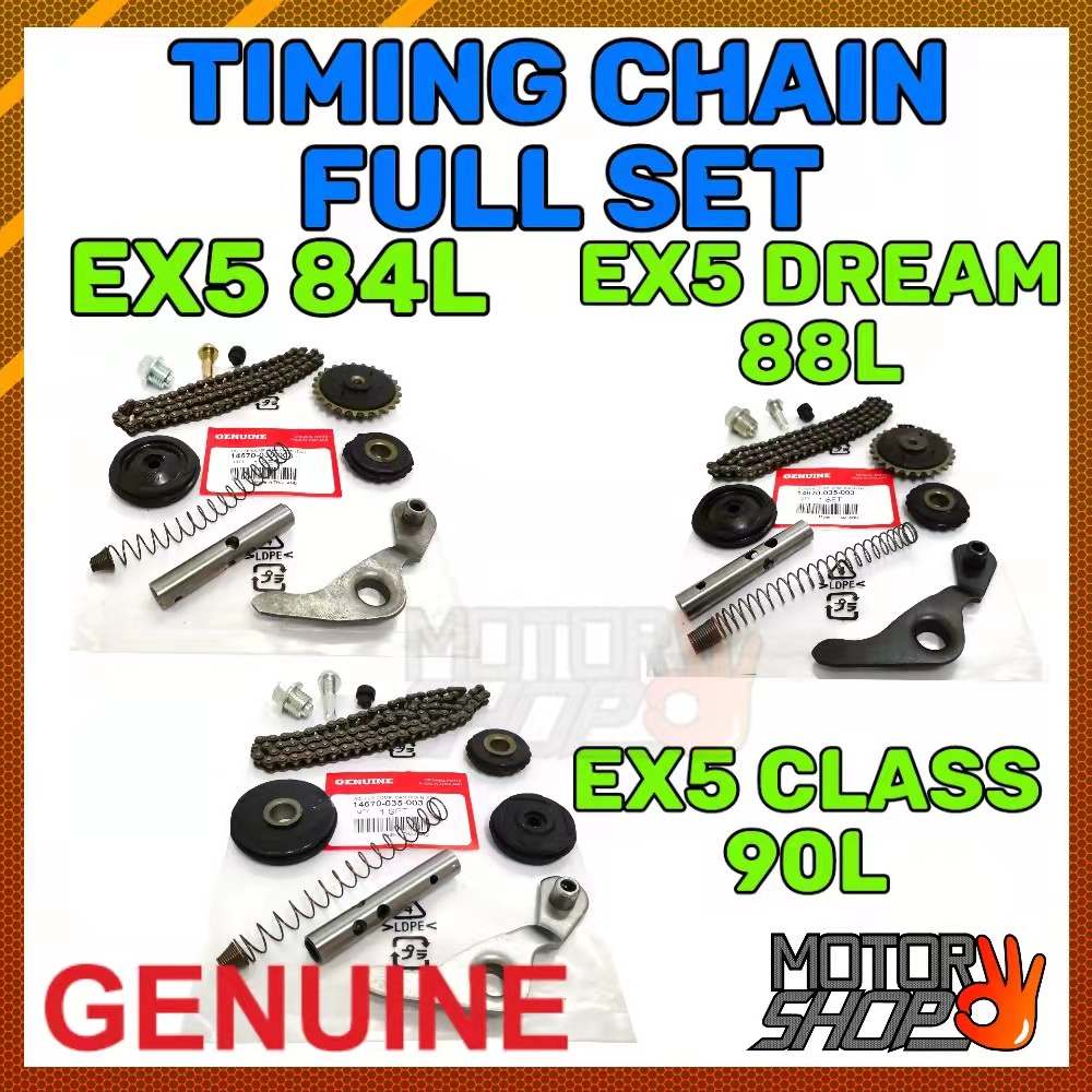 TIMING CHAIN FULL SET ROLLER HONDA EX5 DREAM 88L/EX5 84L /EX5 CLASS 90L ...