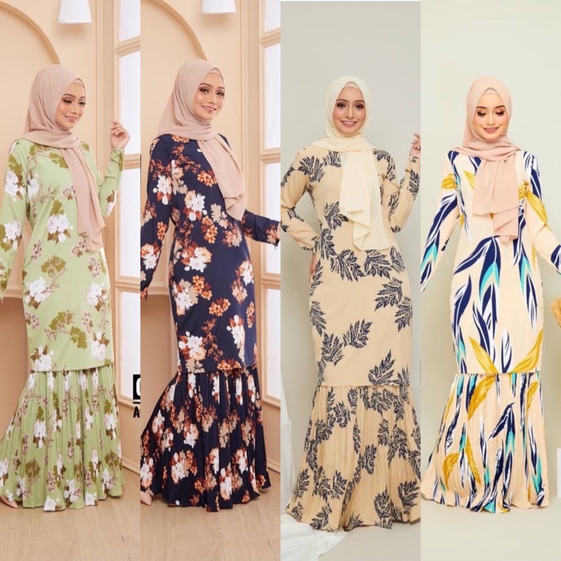 BAJU KURUNG PLEATED RAYA COLLECTION | Shopee Malaysia