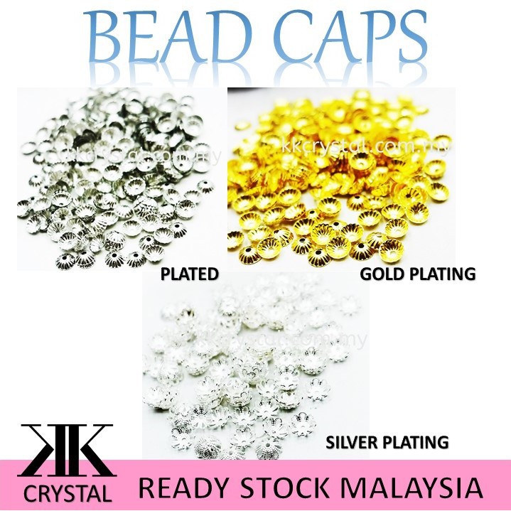 💥READY STOCK💥 (A) BEADS CAP (PLATED / SILVER PLATING / GOLD PLATING ...