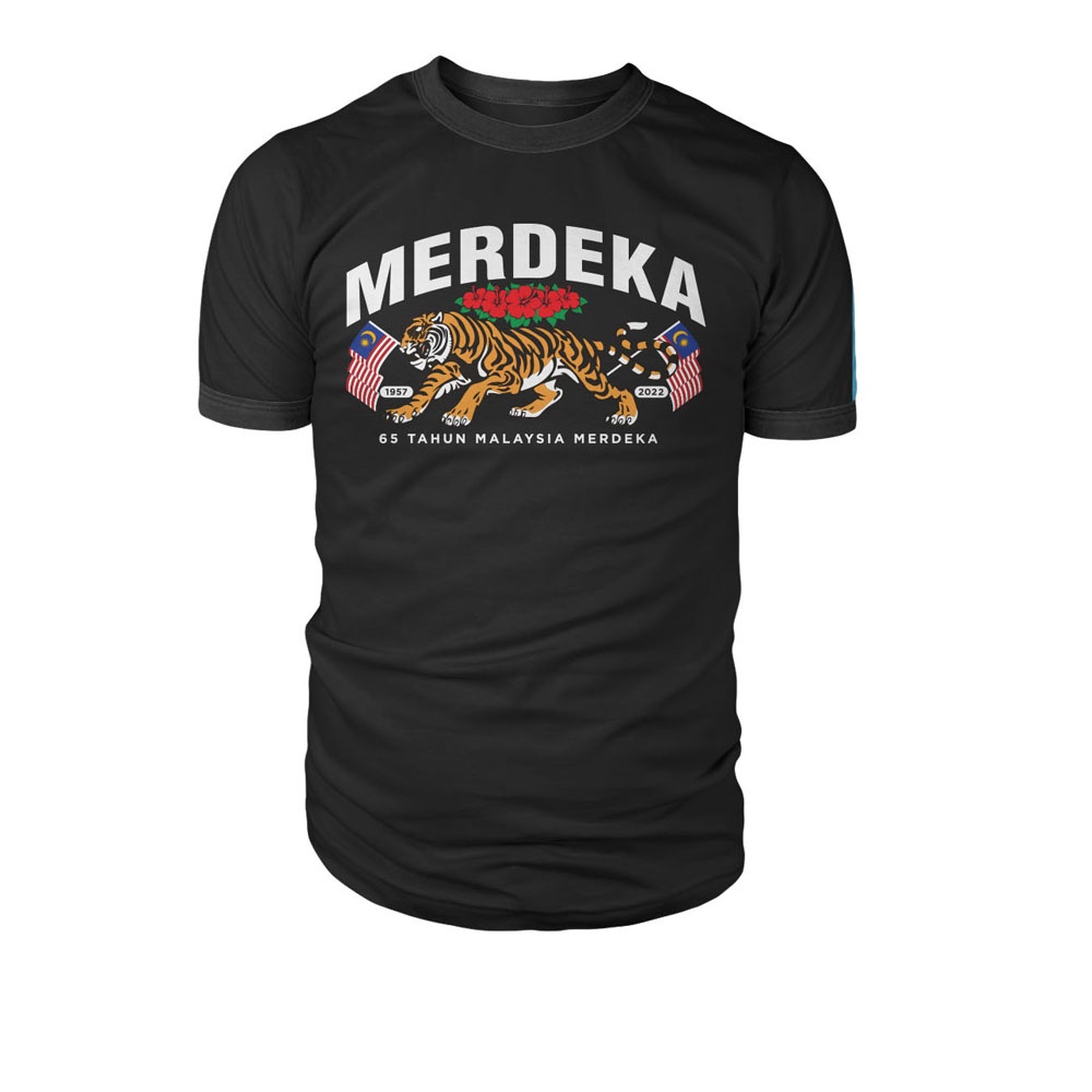 Merdeka Harimau Malaya T shirt Roundneck Cotton Baju | Shopee Malaysia