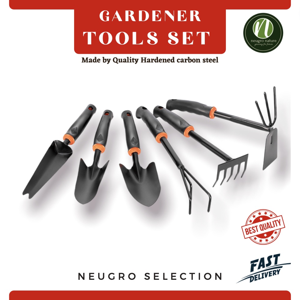 Neugro Garden Tool Set Spade/Hoe/Harrow Set Peralatan Kebun Cangkul ...