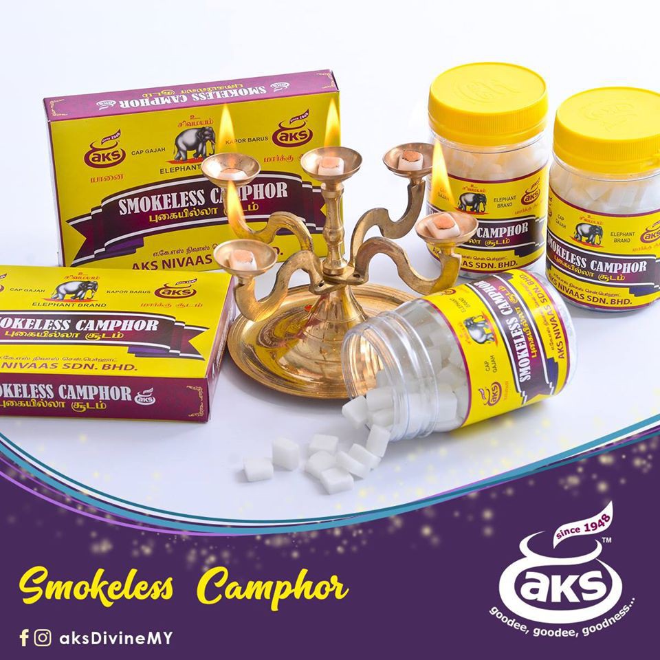 AKS Camphor ( Elephant Brand ) Smoke & Smokeless Champhor | Shopee Malaysia