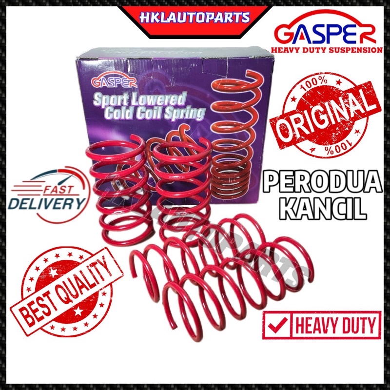PERODUA KANCIL SPORT LOWERED COLD COIL SPRING (ORIGINAL GASPER)HEAVY ...