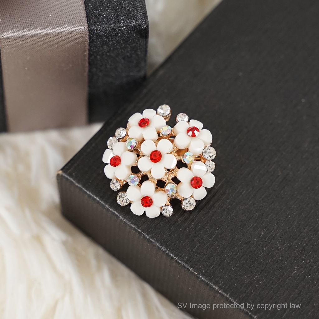 Kerongsang Baby Brooch Tudung Bentuk Bunga Set Kiri Kanan Single Pin ...