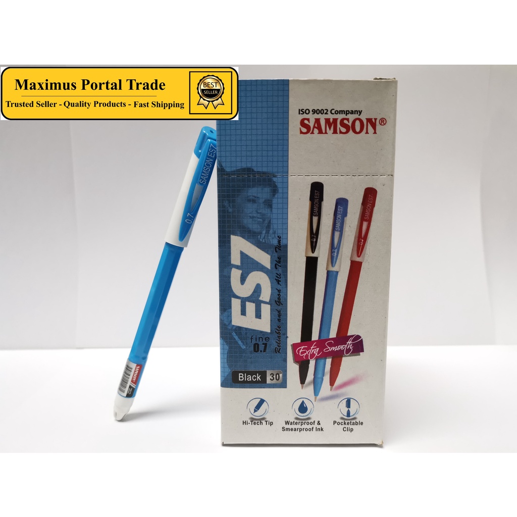 Samson ES7 Ball Pen (30 pcs in 1 box) | Shopee Malaysia